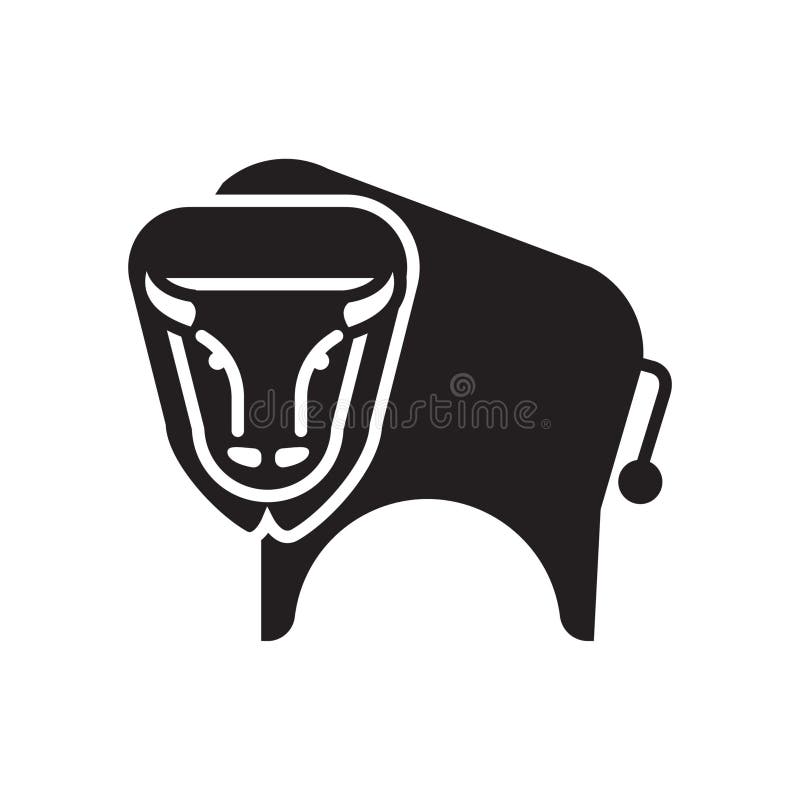 Bull Icon. Vector Illustration Decorative Design Stock Vector ...