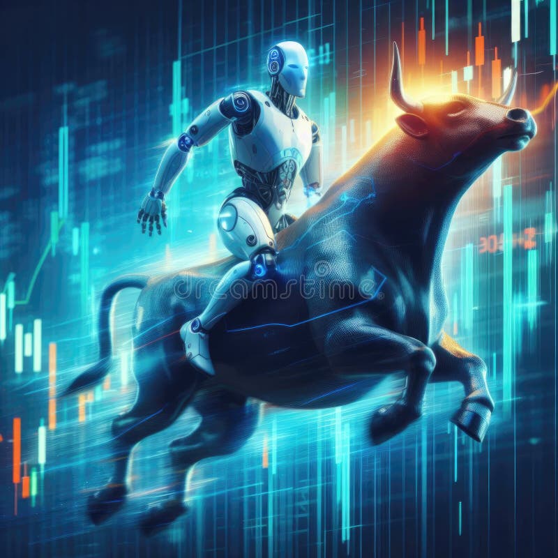 Bull Illustration. Algorithmic Trading Strategies - AI at the Helm. AI ... Bull Illustration. Algorithmic Trading Strategies - AI at the Helm. AI ...