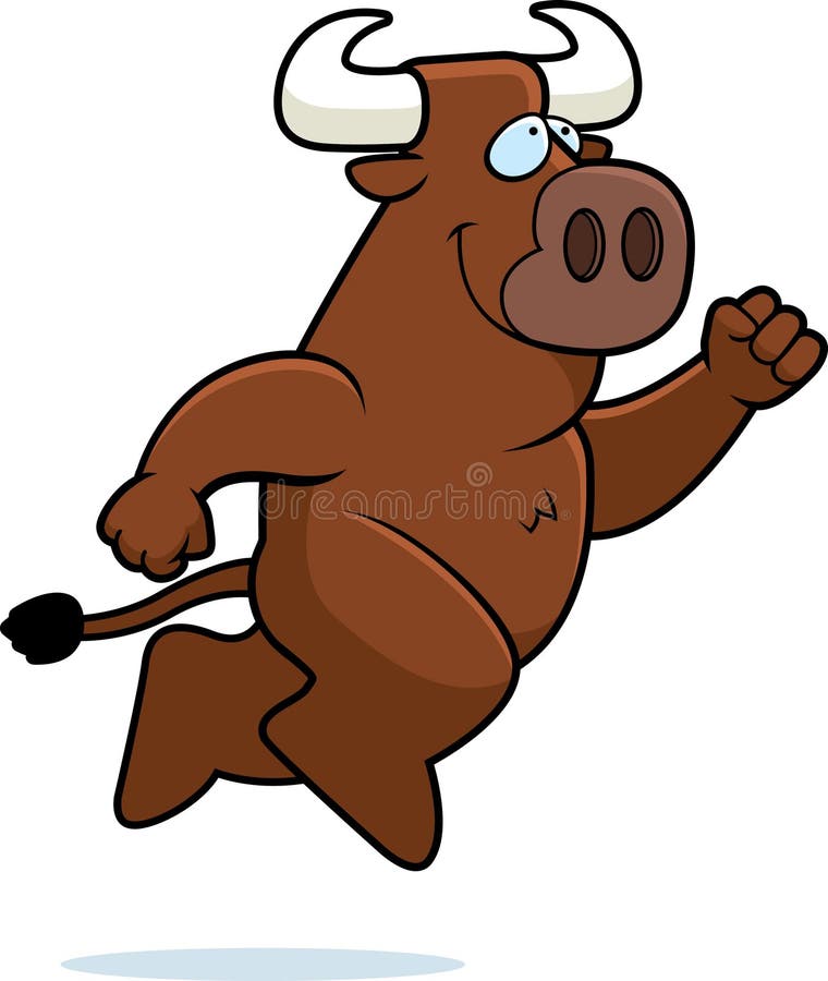 Leaping Bull Rage Fiery Flame Abstract Stock Vector - Illustration of ...