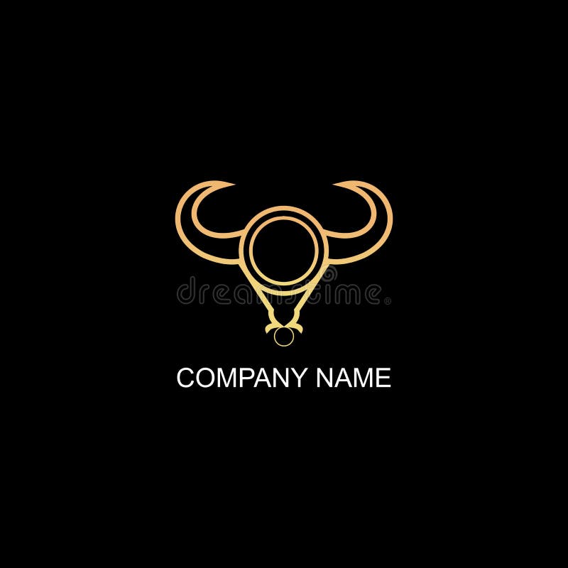 BULL Logo Template, Simple Bull Logo, Bull Circle Vector Stock ...