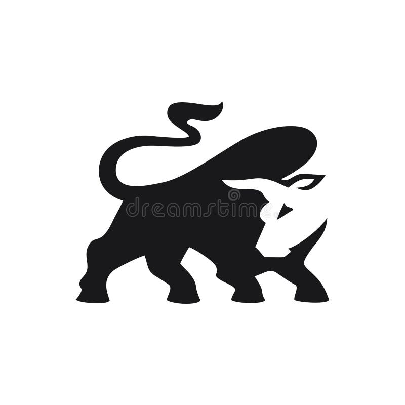 Bull Logo Ideas Design Vector Illustration Stock Vector - Illustration ...