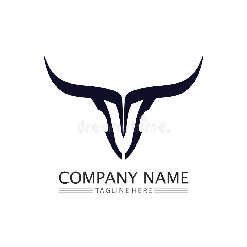 Bull Logo and Symbols Vector Template Icons App Stock Illustration ...