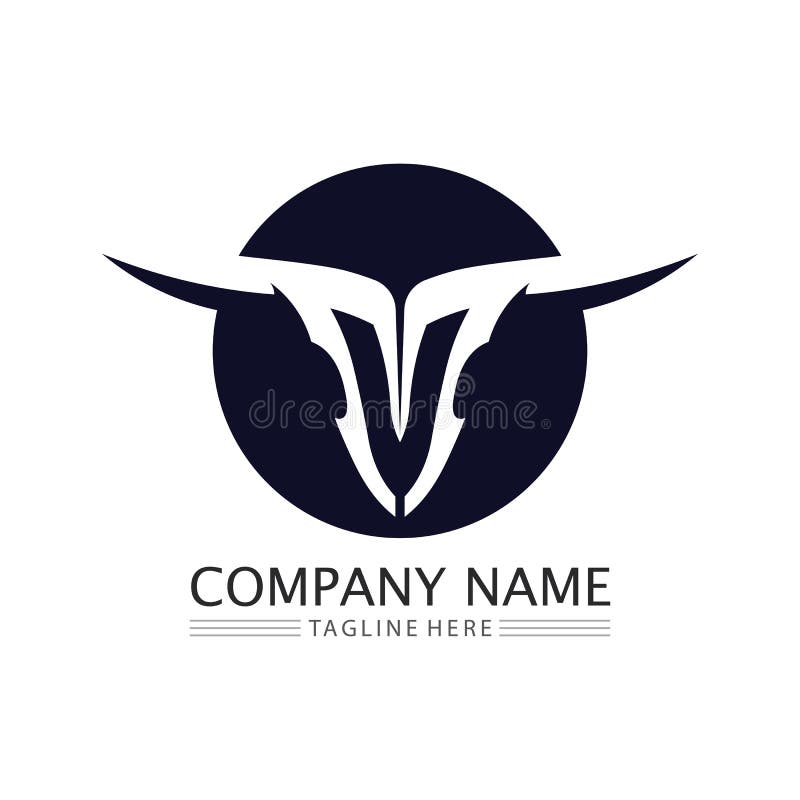 Bull Logo and Symbols Vector Template Icons App Stock Illustration ...