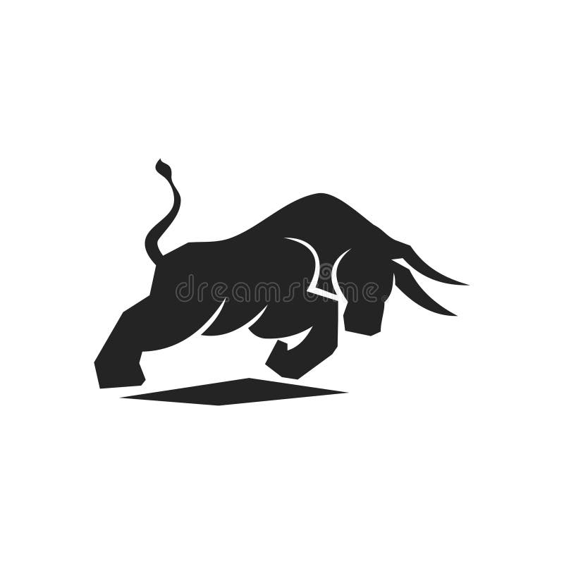 Bull Logo Template. Icon Illustration Brand Identity. Isolated and Flat ...