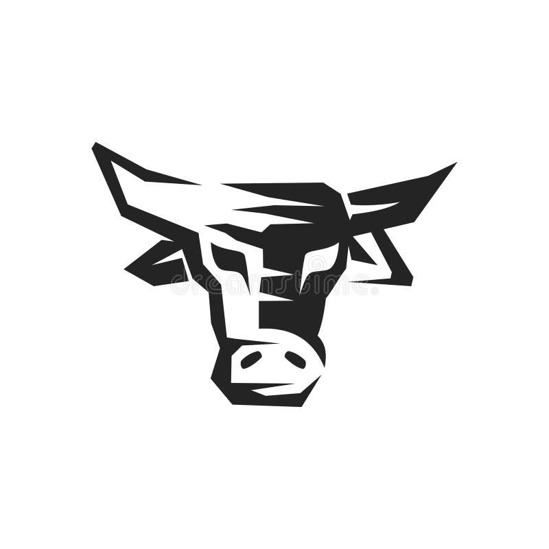 Bull Logo Template. Icon Illustration Brand Identity. Isolated and Flat ...