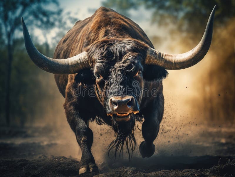 Bull Made with Generative AI Illustration Stock Illustration ...