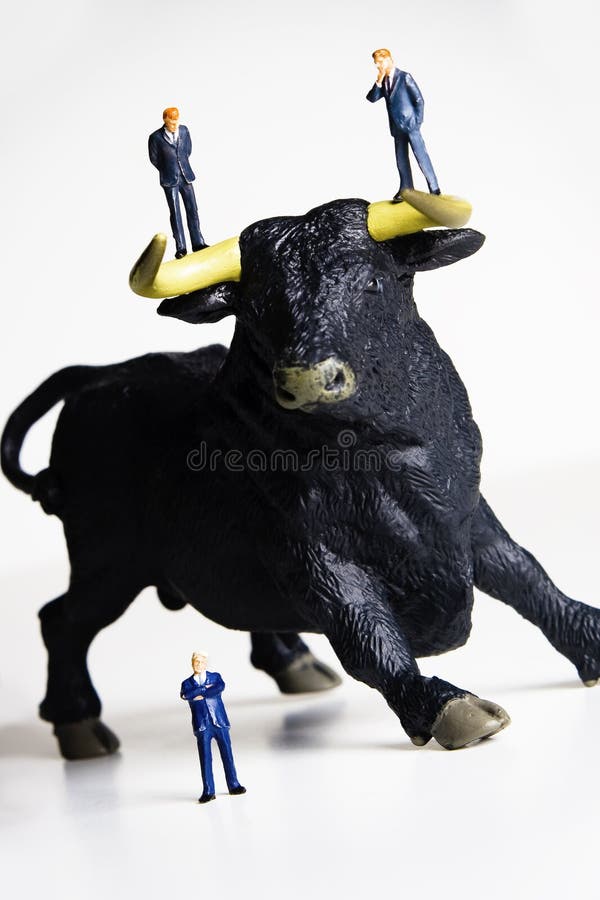 Bull market stock image. Image of bust, bullish, uncertainly - 7557717