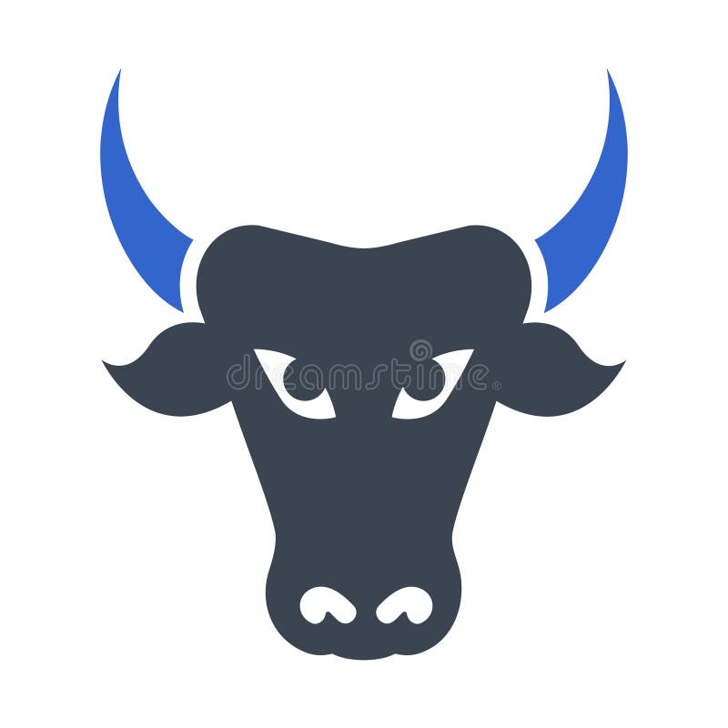 Bull market icon stock vector. Illustration of graphic - 181765810