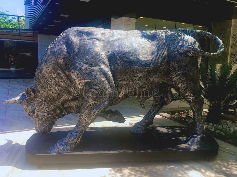 Bull of metal bullfight stock photo. Image of flat, bullfight - 114432124