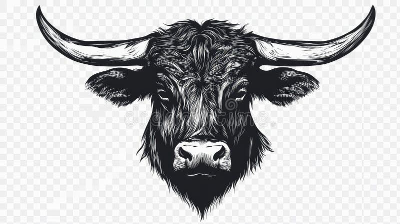 Bull Patch Sticker with Stitched Patchwork Icon on Transparent PNG ...