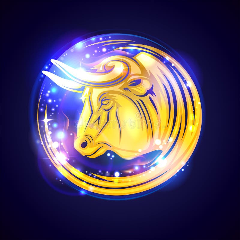 Bull Profile Portrait Illustartion Stock Illustration - Illustration of ...