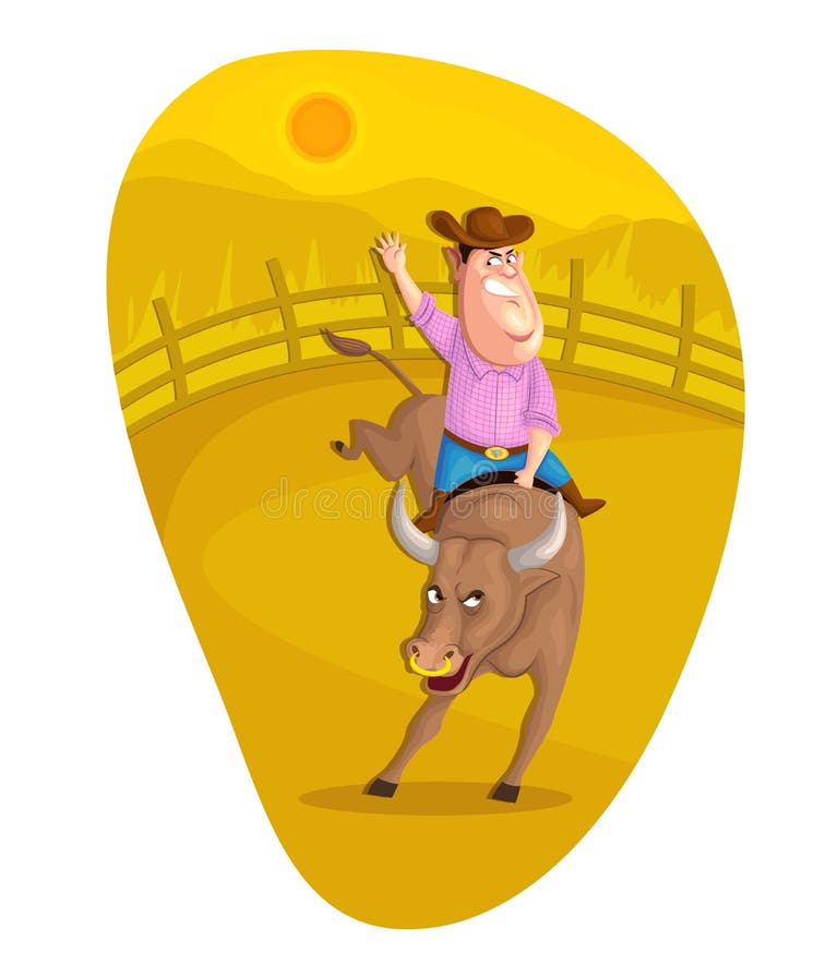 Bull Rider Stock Illustrations – 1,943 Bull Rider Stock Illustrations ...
