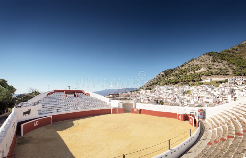 Bull Ring in the Hill Top Town Mijas in Spain Editorial Stock Photo ...