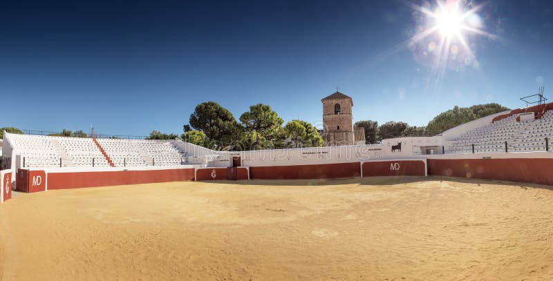 Bull Ring in the Hill Top Town Mijas in Spain Editorial Photography ...