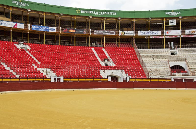 Bull Ring in Murcia, Spain editorial stock image. Image of orange ...