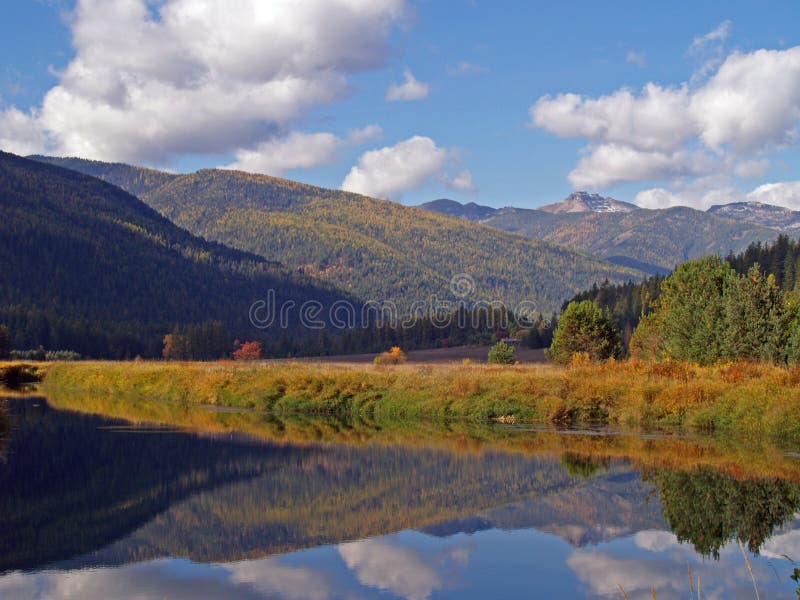 Bull River #2 stock photo. Image of mountains, water, calm - 3439150