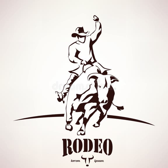 Bull rodeo symbol stock vector. Illustration of bullfight - 76612014
