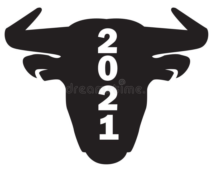 Bull shadow 4 stock vector. Illustration of mammal, buffalo - 197612397