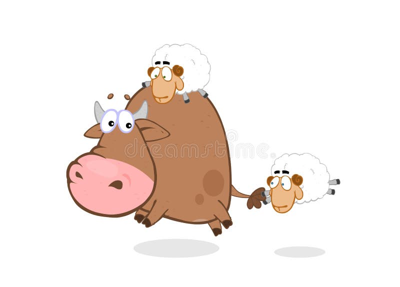 Cow Chorus Line stock vector. Illustration of bull, beef - 1930232