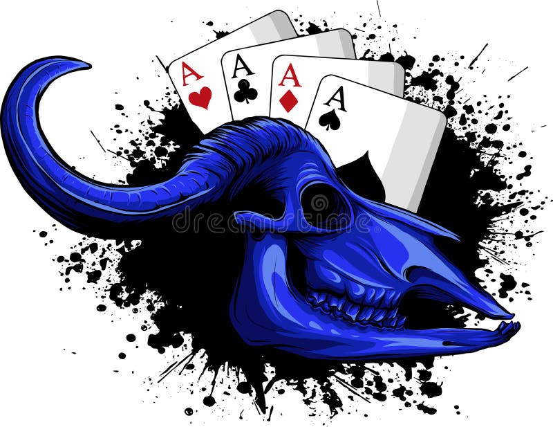 Bull Skull with Horns Vector Illustration Design Stock Vector ...