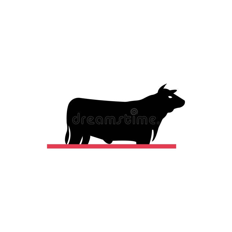 Bull Stand Vector Logo Template Illustration Stock Vector ...
