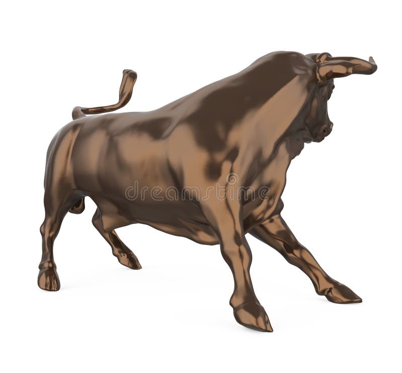 Bull Isolated stock illustration. Illustration of bullfighting - 117999977