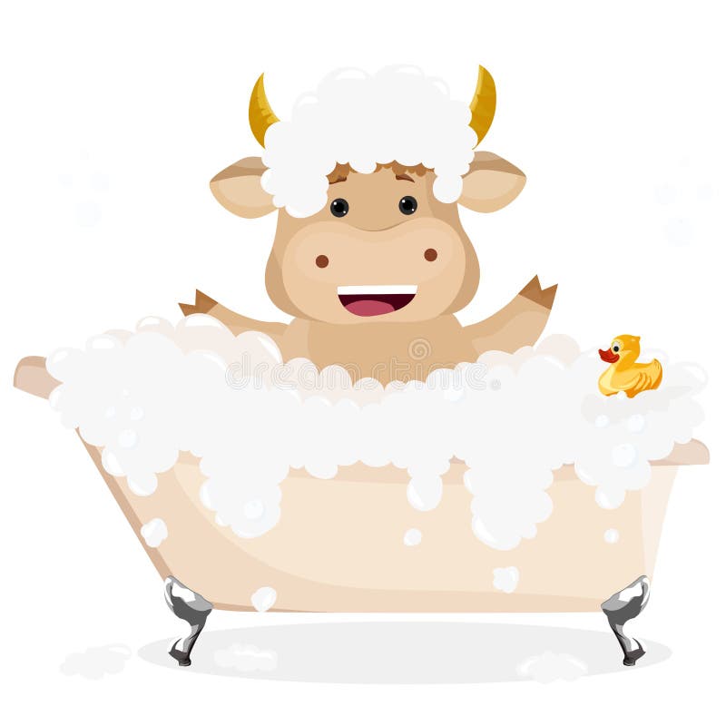 Cow Bathtub Hand Drawn Stock Illustrations – 6 Cow Bathtub Hand Drawn ...