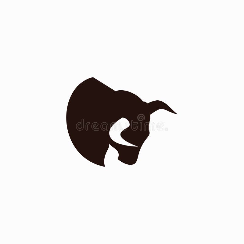 Bull Taurus Logo Icon, Template Vector Illustration Stock Vector ...