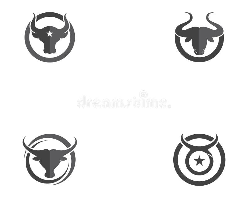 Bull Taurus Logo Template stock illustration. Illustration of logotype ...
