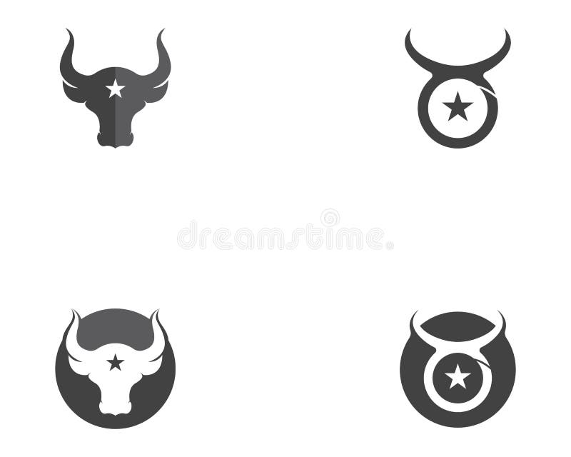 Bull Taurus Logo Template stock vector. Illustration of trade - 127957694