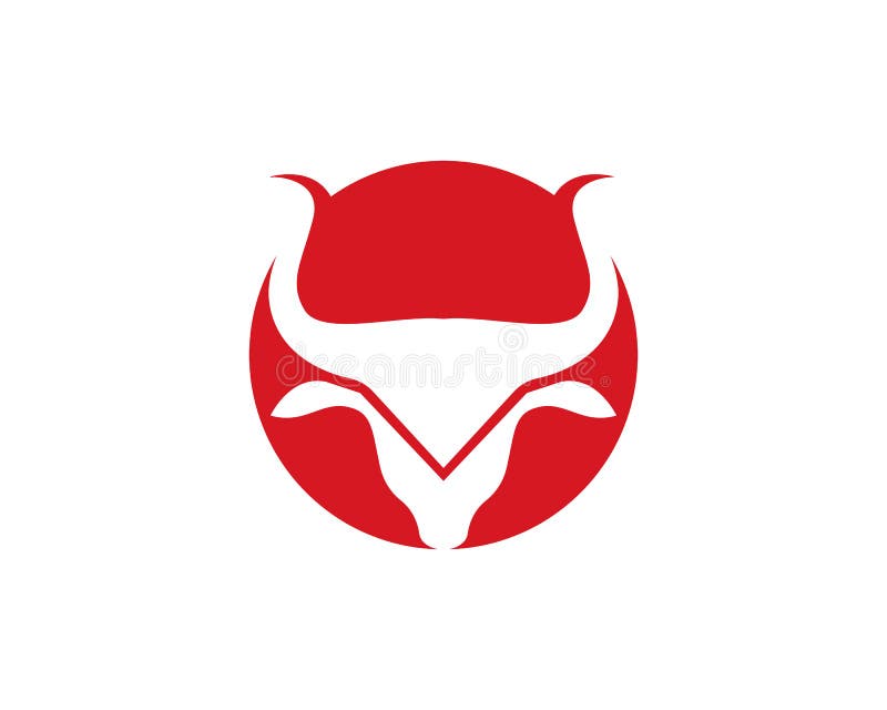 Bull Taurus Logo Template Vector Icon Illustration, Stock Vector ...