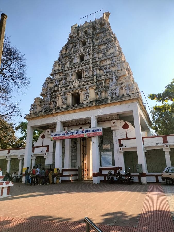 Bull Temple Beautiful Architecture,holy Place Editorial Stock Image ...