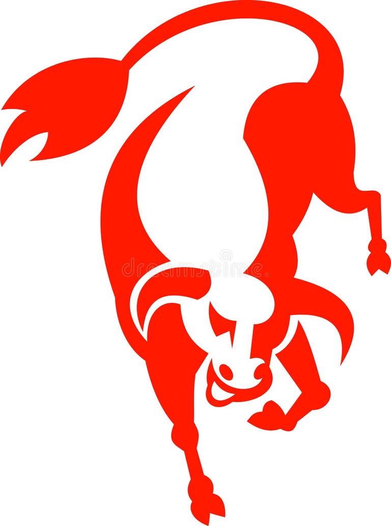 Angry Attacking Bull Stock Illustrations – 114 Angry Attacking Bull ...