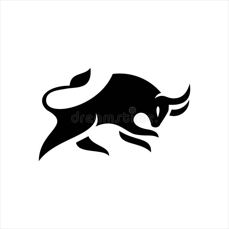 Bull Vector Logo Graphic Modern Stock Vector - Illustration of logo ...