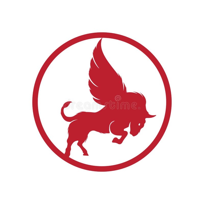 Bull wings logo stock vector. Illustration of bison - 311257369