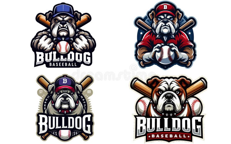 Bulldog Team Mascot Vector Logo Stock Illustrations – 864 Bulldog Team ...