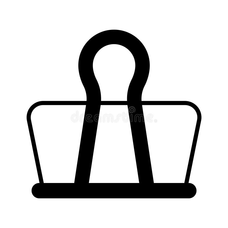 Bulldog Clip Vector Design, Icon of Binder in Modern Style, Paper Clip ...