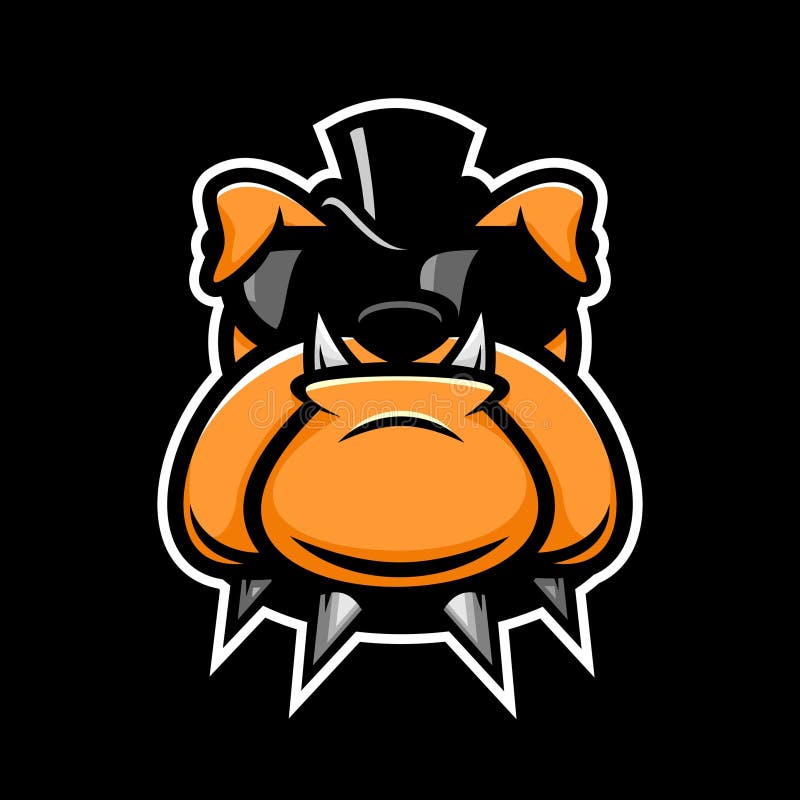 Bulldog face stock vector. Illustration of clothing - 274896431