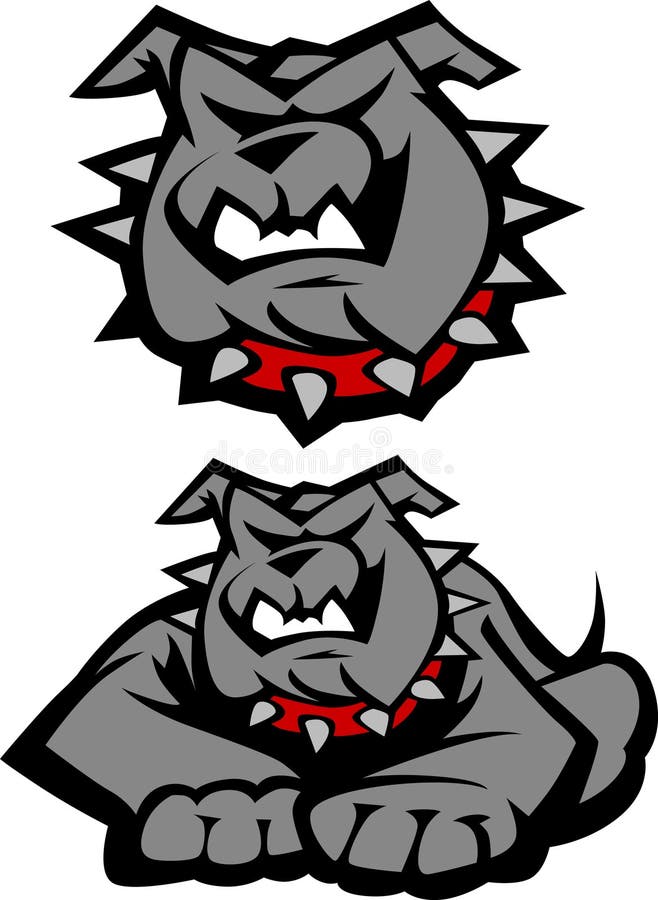 Bulldog Mascot Vector Logo stock vector. Illustration of guard - 17531432