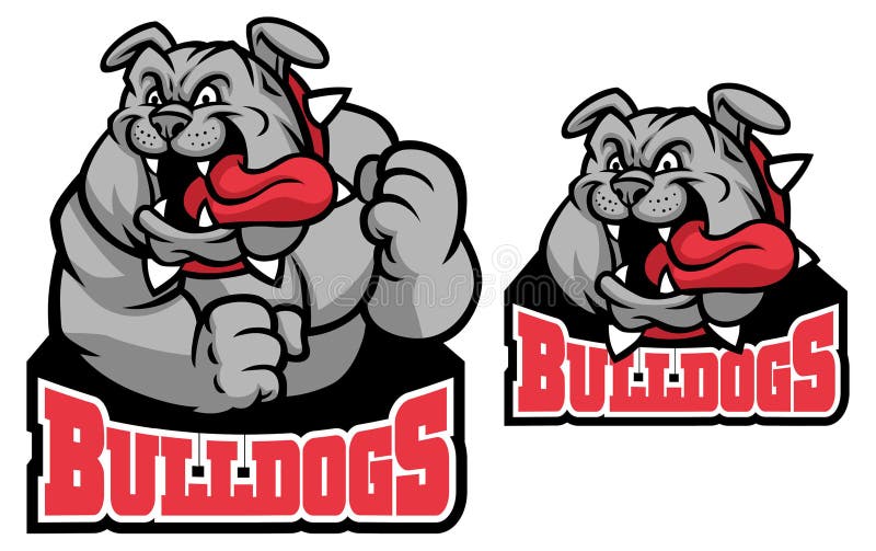 Bulldog mascot stock vector. Illustration of barking - 45145495