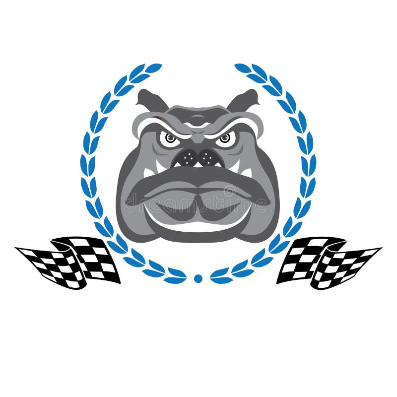 Bulldog race stock vector. Illustration of closeup, animal - 20089851