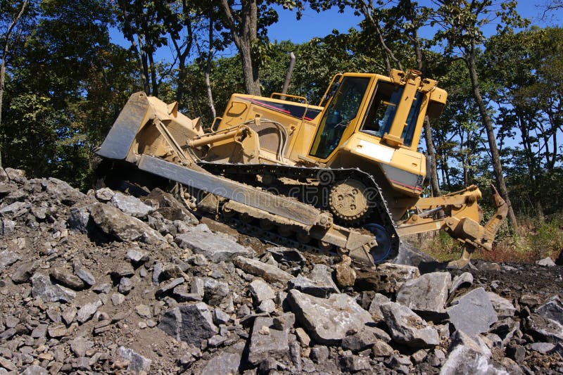 Bulldozer stock photo. Image of machine, forest, bulldozer - 22162190