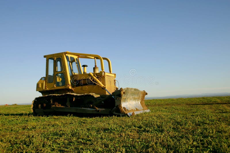 Bulldozer stock image. Image of machinery, industry, farmer - 309763