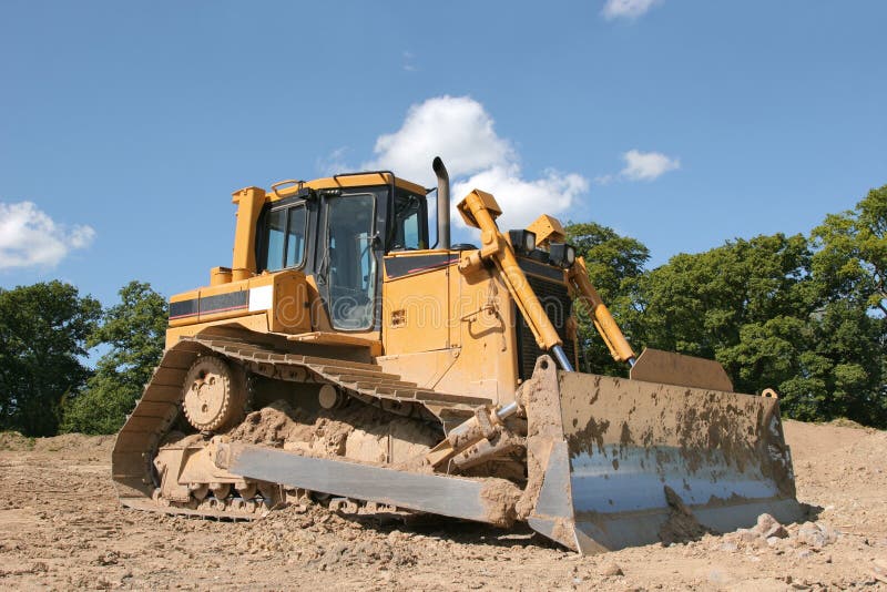 Bulldozer stock image. Image of outdoor, heavy, tool, site - 5055929