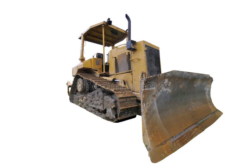 Old Dozer Side View stock image. Image of engine, machine - 2233635