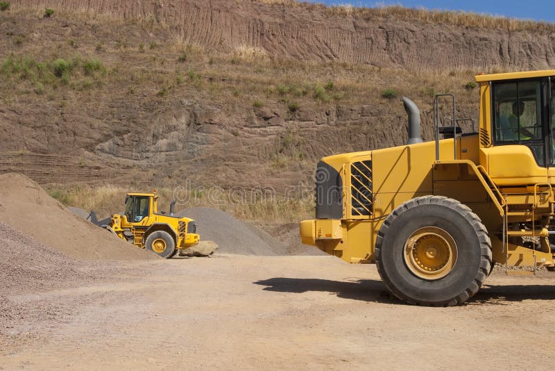 Bulldozer in action stock image. Image of action, building - 50337711