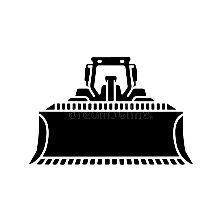 Bulldozer Black Icon Stock Illustrations – 4,879 Bulldozer Black Icon ...