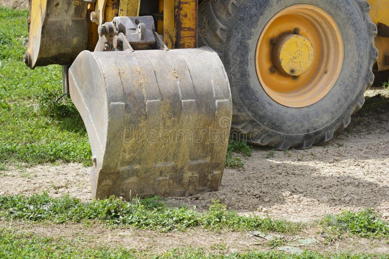 Bulldozer bucket stock photo. Image of construction - 360675088