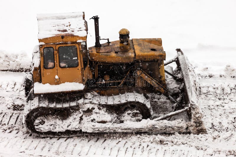 Bulldozer at Building Construction Site Stock Photo - Image of dirty ...