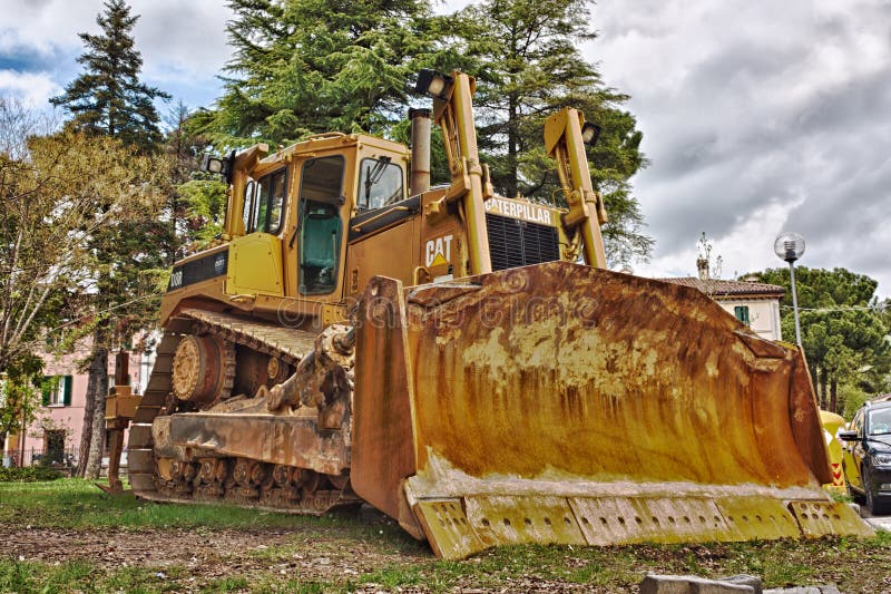 Scraper Bulldozer Hydraulic Arm Stock Image - Image of build, digger ...